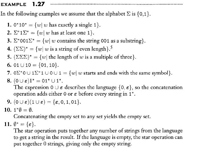 Solved In the following examples we assume that the alphabet | Chegg.com