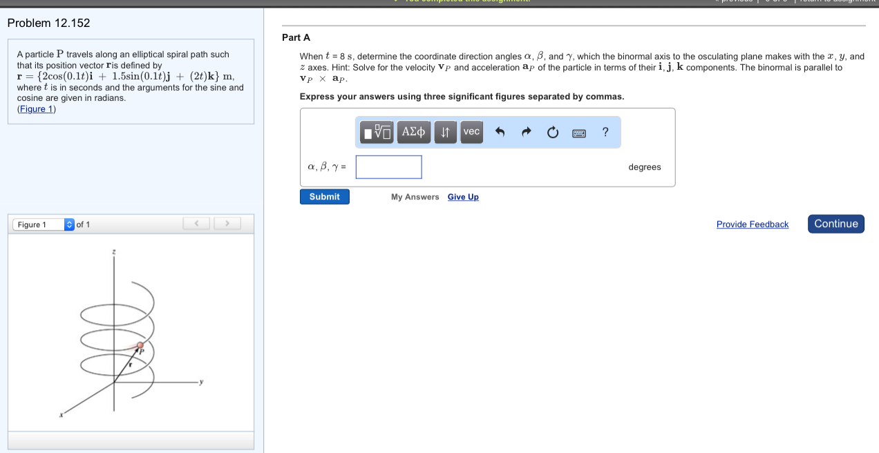 Solved A particle P travels along an elliptical spiral path | Chegg.com