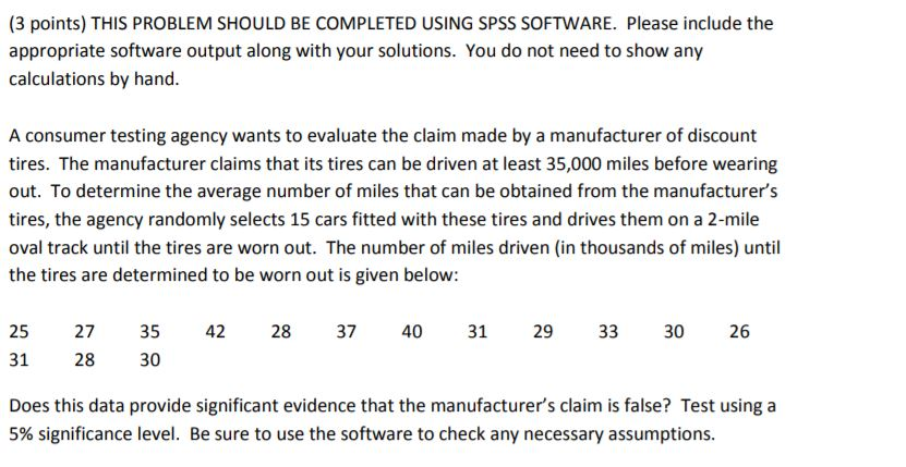 Solved (3 points) THIS PROBLEM SHOULD BE COMPLETED USING | Chegg.com