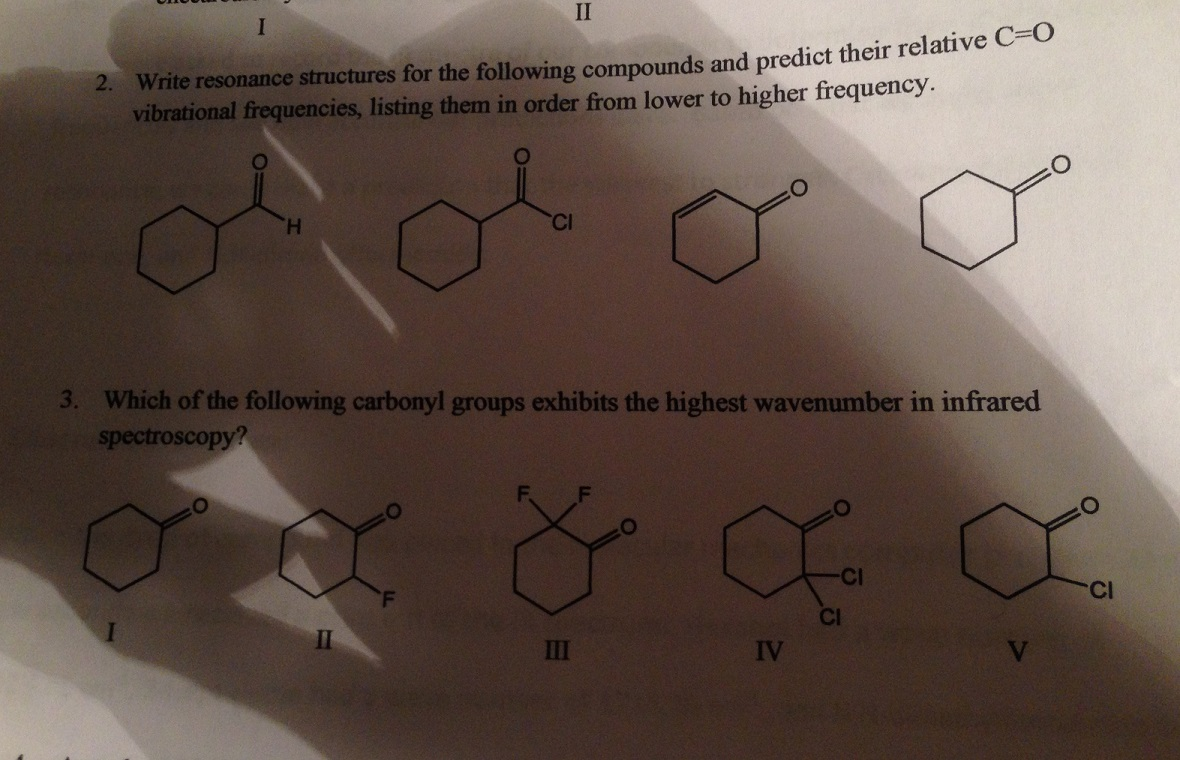 Solved Write resonance structures for the following | Chegg.com