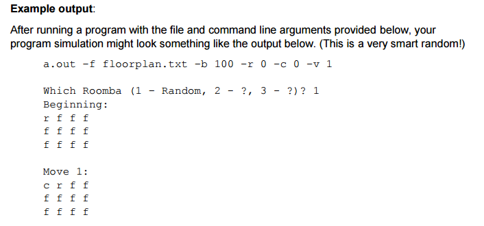 Solved c++ programming for simulation a robot clean rooms | Chegg.com