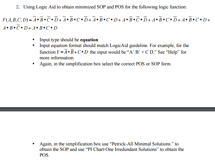 Solved 1. Obtain minimized SOP and POS for the following | Chegg.com
