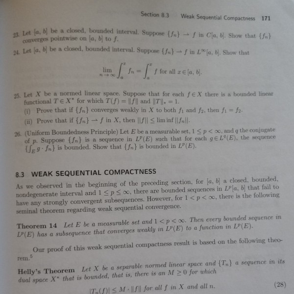 Solved Section 8 3 Weak Sequential Compactness 171 Lut La