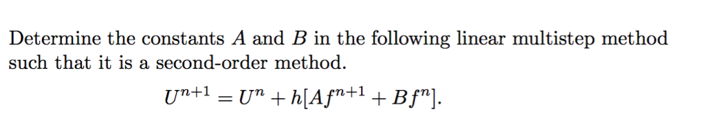 Solved Determine the constants A and B in the following | Chegg.com