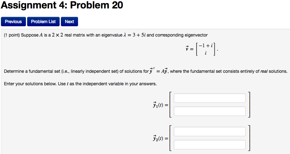 Solved Suppose A Is A 2 Times 2 Real Matrix With An 8481