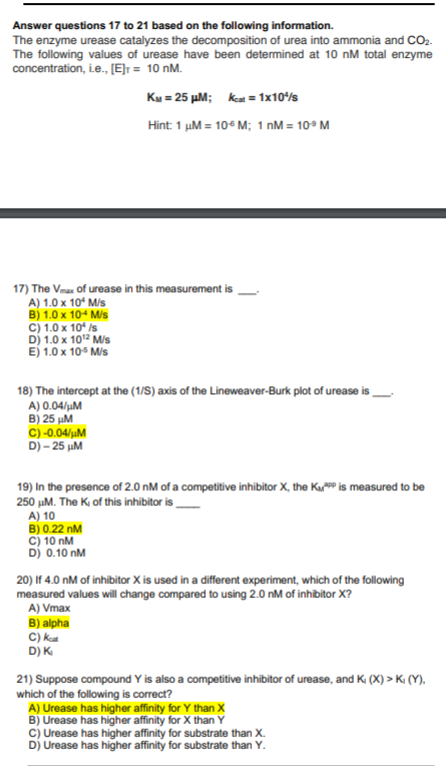 Solved Answer questions 17 to 21 based on the following | Chegg.com
