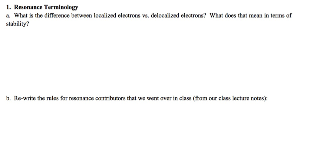 Solved What is the difference between localized electrons | Chegg.com