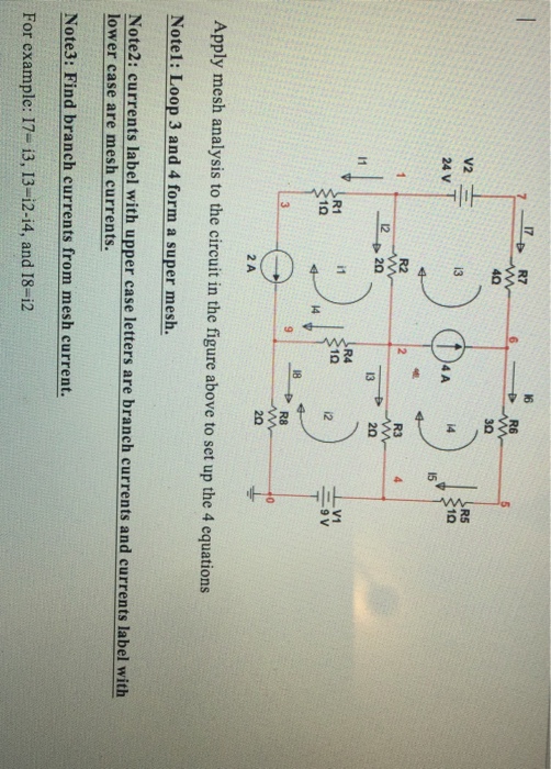 Solved Apply mesh analysis to the circuit in the figure | Chegg.com