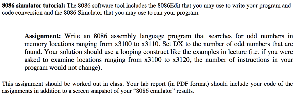 8086 assembly language programming tutorial