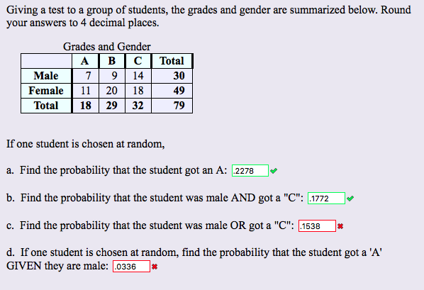 Solved Giving a test to a group of students, the grades and | Chegg.com
