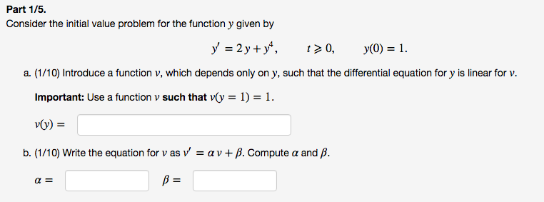 Solved Consider the initial value problem for the function y | Chegg.com