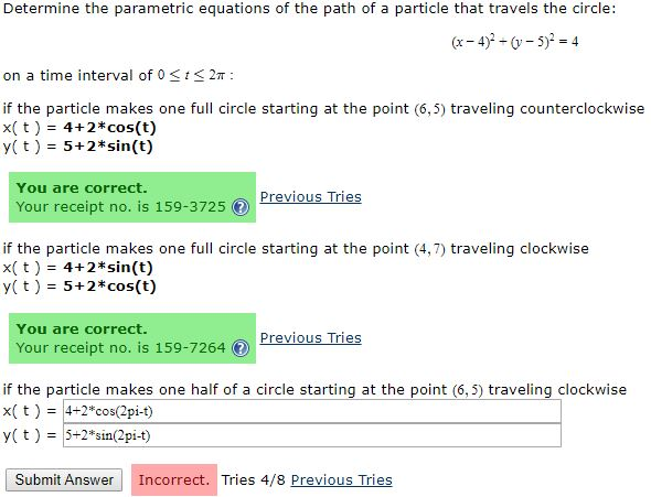 Solved Determine the parametric equations of the path of a | Chegg.com