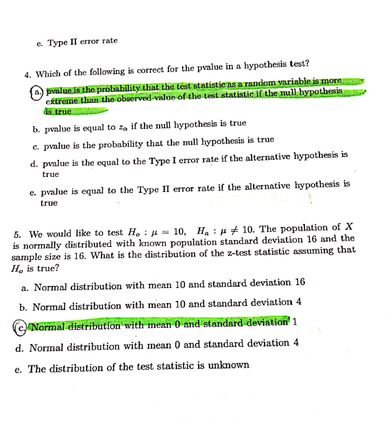 Solved 1 In A Hypothesis Test If We Rejected The Null 