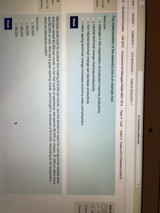 Solved The implementation of the assembly line is an example | Chegg.com