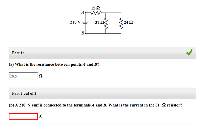 Solved (a) What is the resistance between points A and B? | Chegg.com