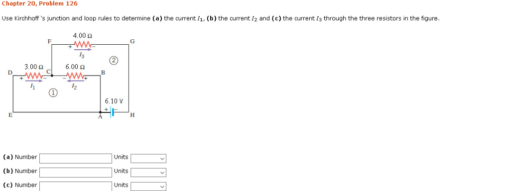 Solved Use Kirchhoff's junction and loop rules to determine | Chegg.com