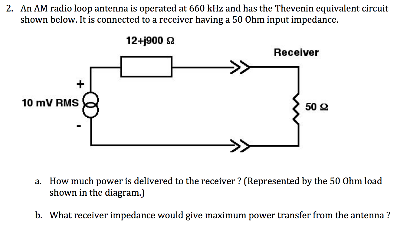 Solved An AM radio loop antenna is operated at 660kHz and | Chegg.com