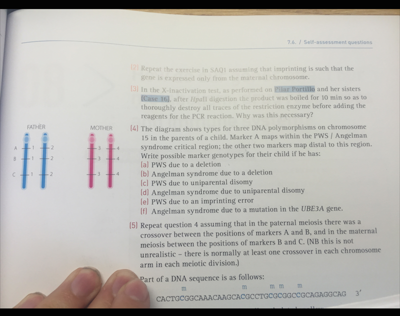 Solved 4. The diagram shows types for three DNA | Chegg.com