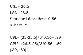 Solved If the process average is adjusted to 25.0 lbs. and | Chegg.com