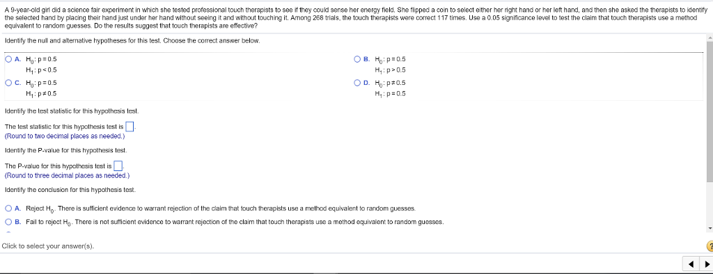 Solved A 9-year-old girl did a science fair experiment in | Chegg.com