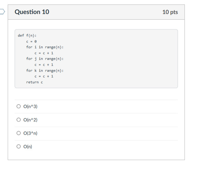 Solved For the following blocks of code, determine their | Chegg.com