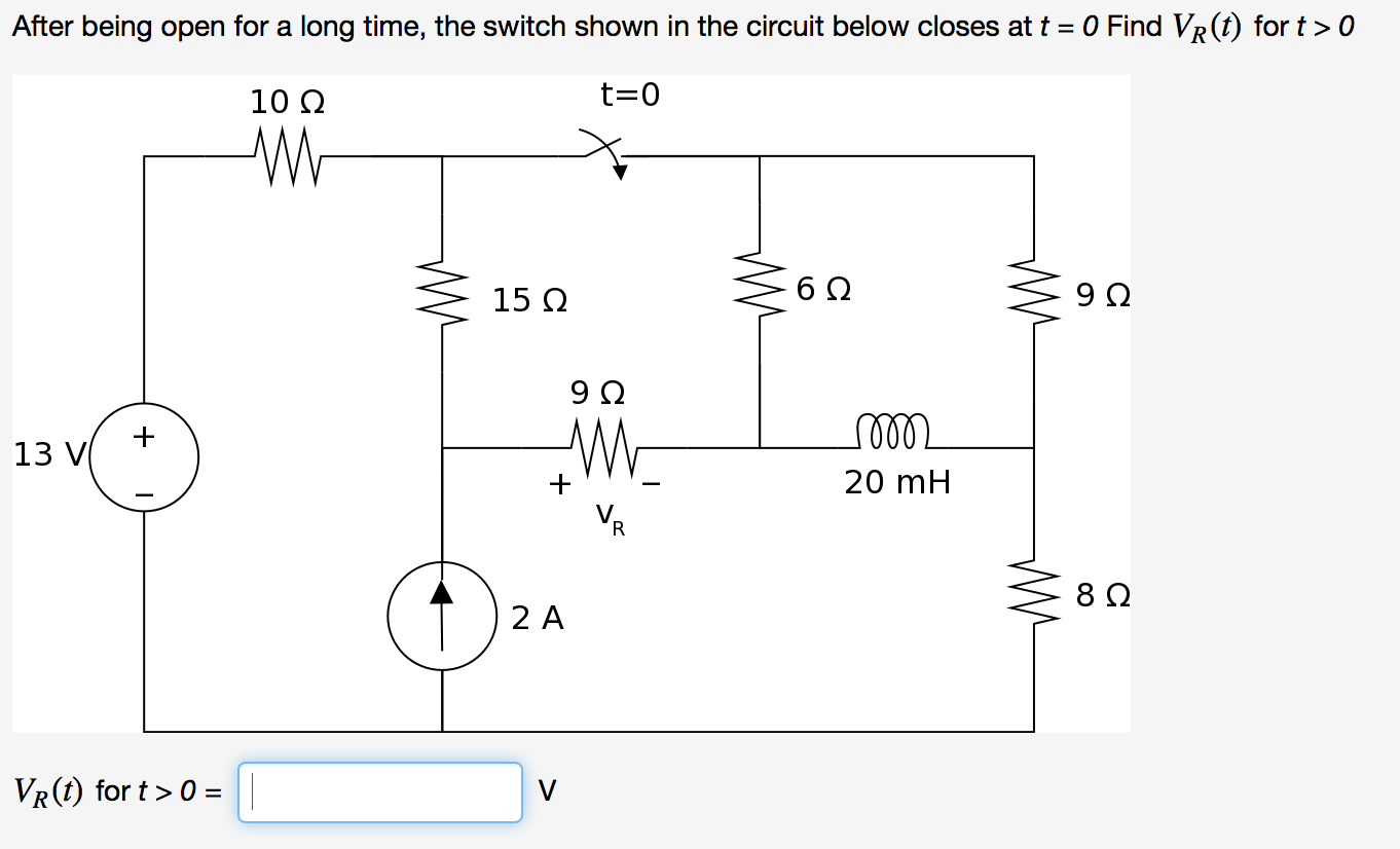 Solved After Being Open For A Long Time The Switch Shown In
