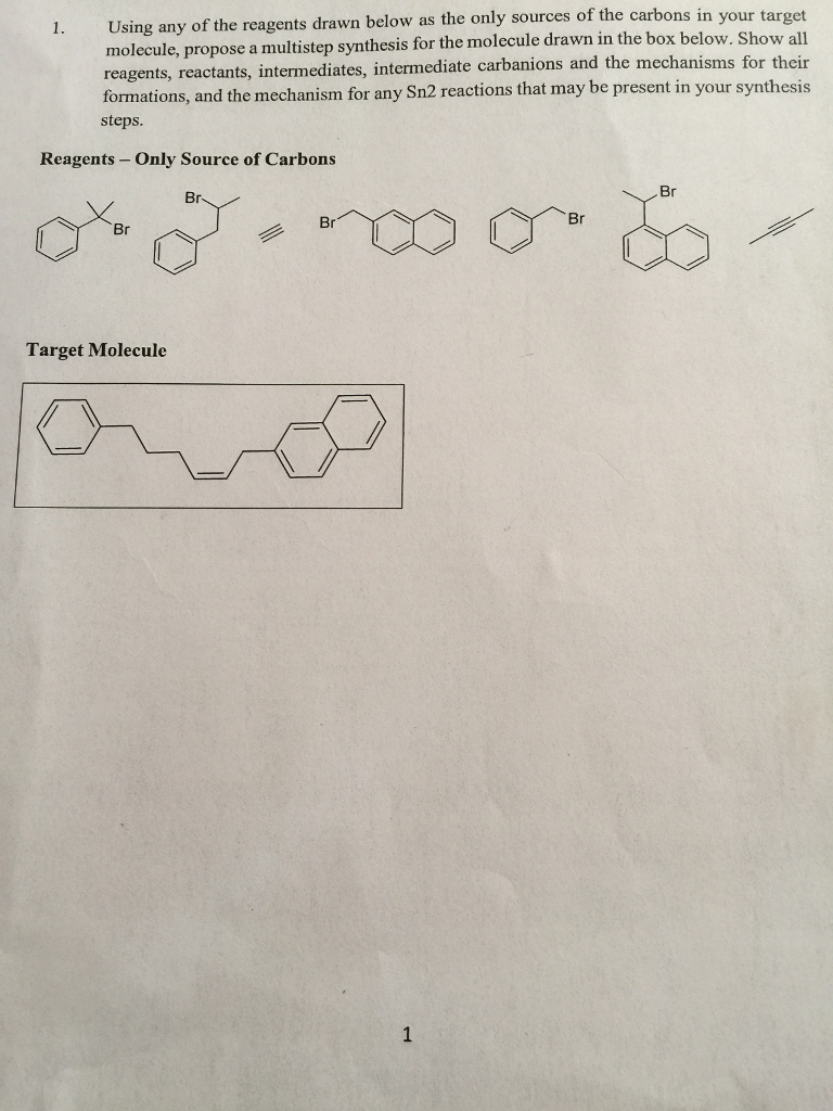 Solved below as the only sources of the carbons in your | Chegg.com