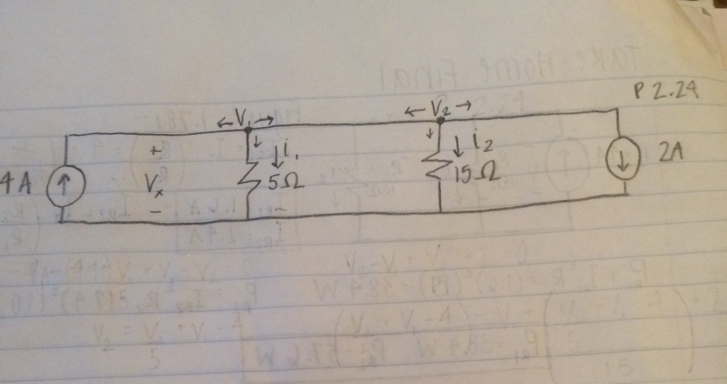 Solved V, 2.29 t12ーーーーーーーーー?" い2 5Ω リ2A | Chegg.com