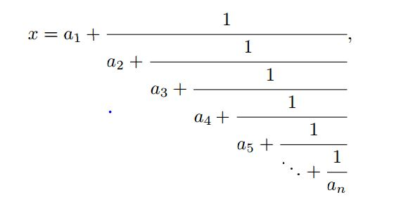 Continued fractions take the following form where | Chegg.com