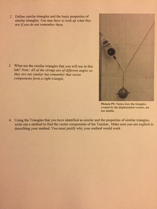 Solved Balancing Forces Pre-Lab Name: Date: Lab Day & Time | Chegg.com
