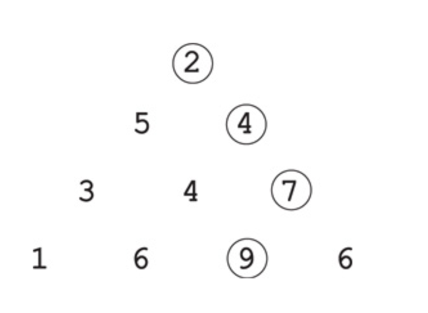 Solved Some positive integers are arranged in a triangle | Chegg.com