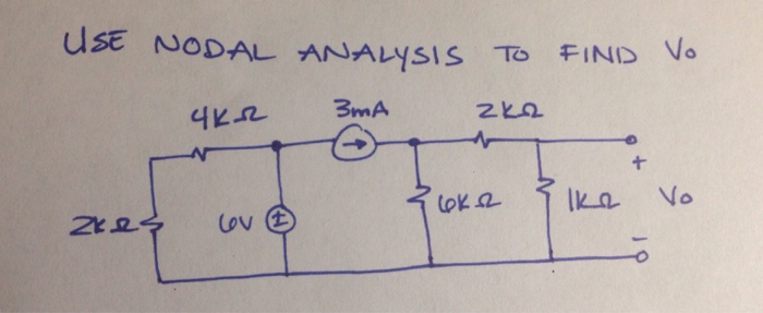 Solved Use nodal analysis to find v_0 | Chegg.com