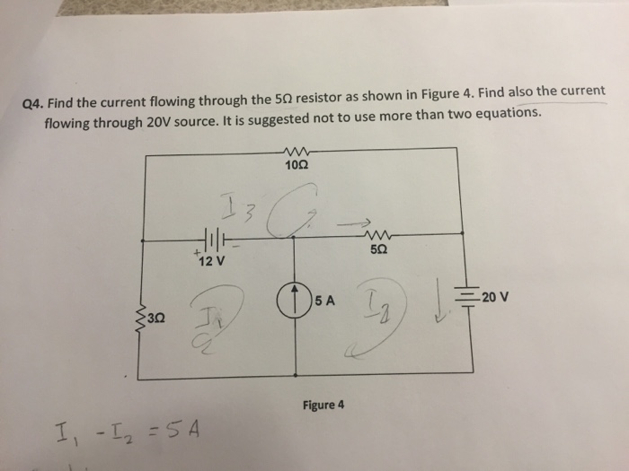 Solved Find the current flowing through the 50 resistor as | Chegg.com Solved Find the current flowing through the 50 resistor as | Chegg.com