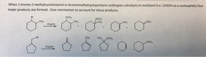 Solved When 1-bromo-2-methylcyclohexanol or | Chegg.com