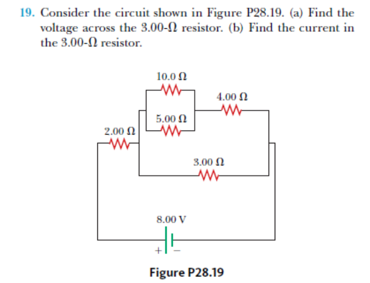 Solved 19. Consider the circuit shown in Figure P28.19. (a) | Chegg.com