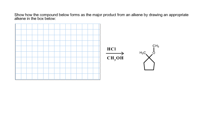 Solved Show how the compound below forms as the major | Chegg.com