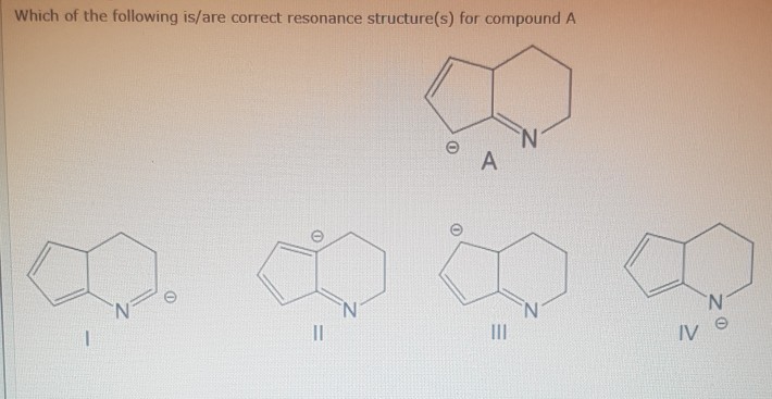 Solved Which of the following is a correct resonance | Chegg.com