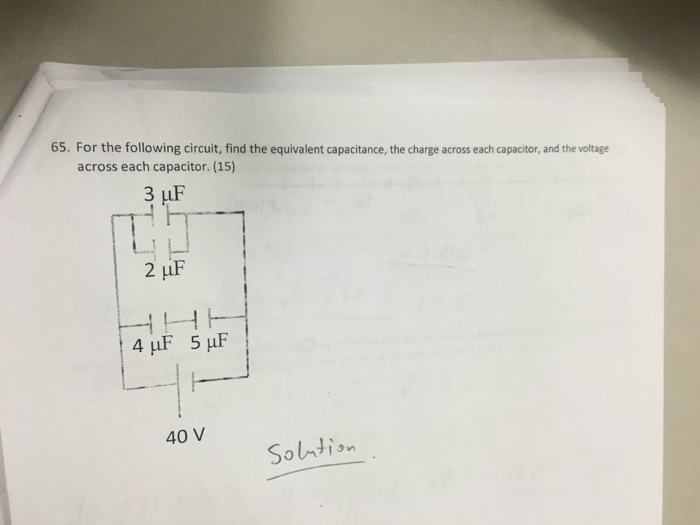 Solved For the following circuit, find the equivalent | Chegg.com
