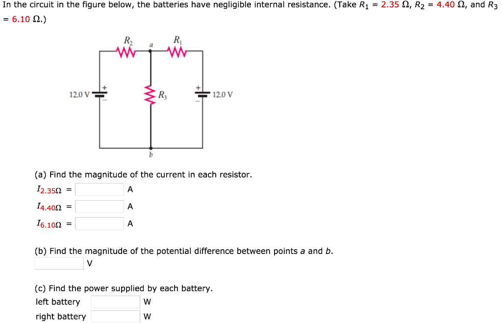 Solved In the circuit in the figure below, the batteries | Chegg.com