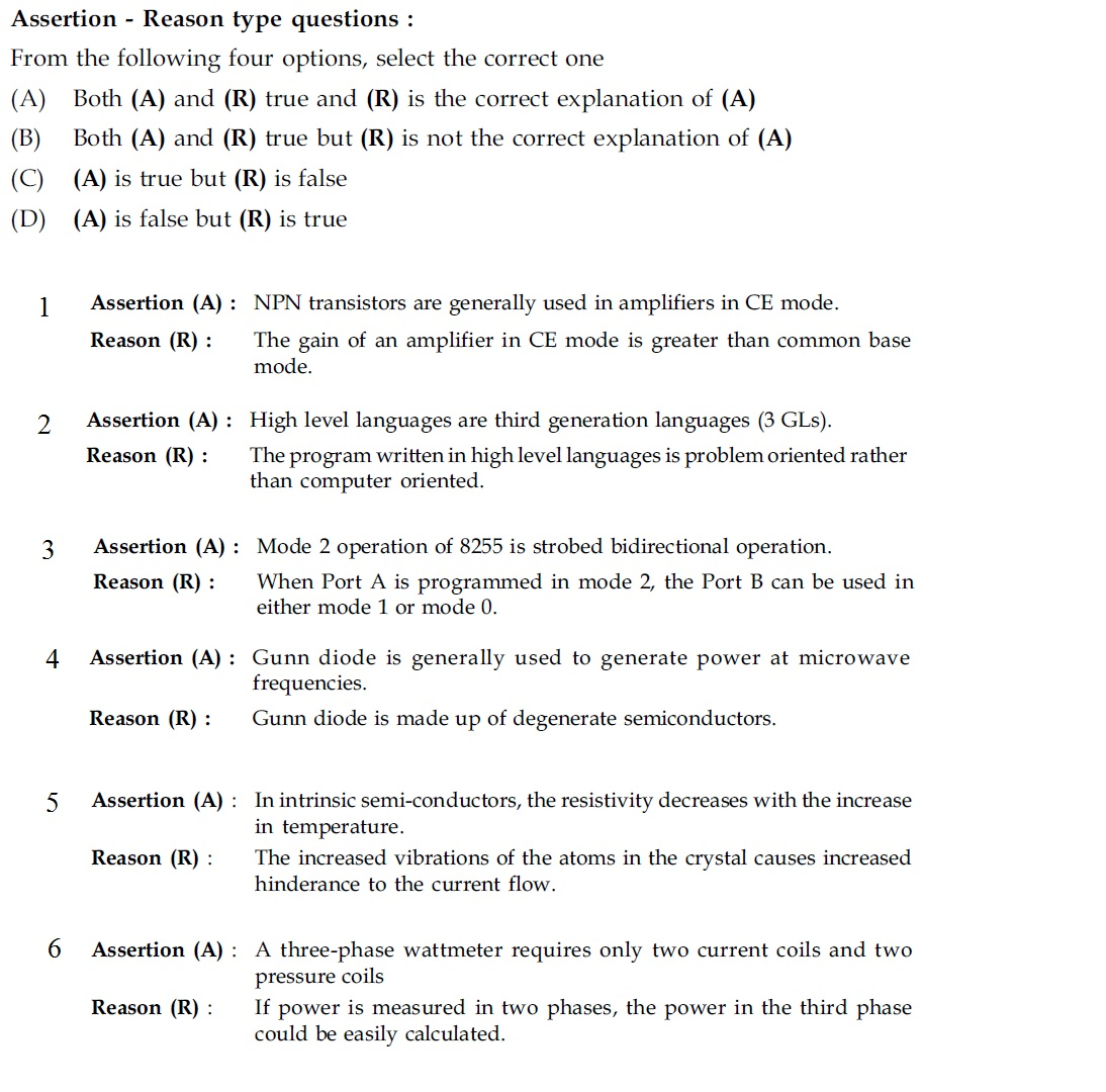 Solved From the following four options, select the correct | Chegg.com