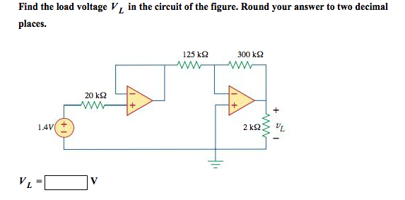 Solved Find the load voltage VL in the circuit of the figure | Chegg.com