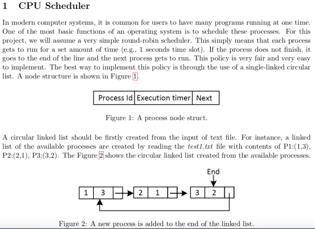Solved 1 CPU Scheduler In modern computer systems, it is | Chegg.com