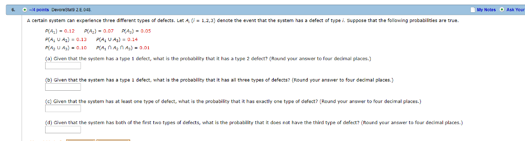 Solved 6 4 Points Devorestat9 2 E 048 My Notes Ask Your A