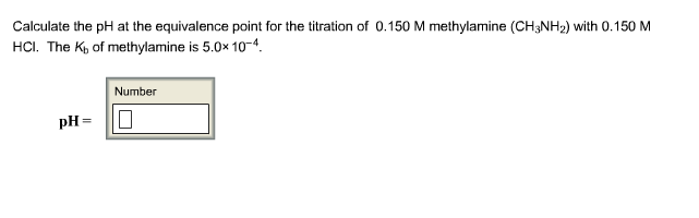 Solved Calculate the pH at the equivalence point for the | Chegg.com