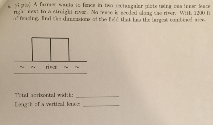 Solved A farmer wants to fence in two rectangular plots | Chegg.com