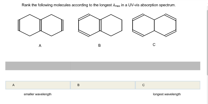 Solved Rank the following molecules according to the longest | Chegg.com Solved Rank the following molecules according to the longest | Chegg.com