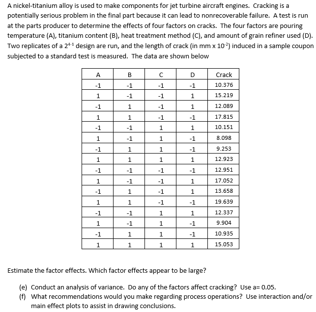 Solved If you could please use excel or minitab and explain | Chegg.com
