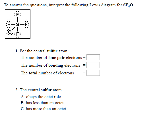 Sof4 Lewis Structure
