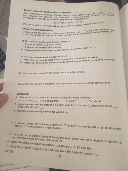 Solved able ent of the periodic table odic Table is arranged | Chegg.com