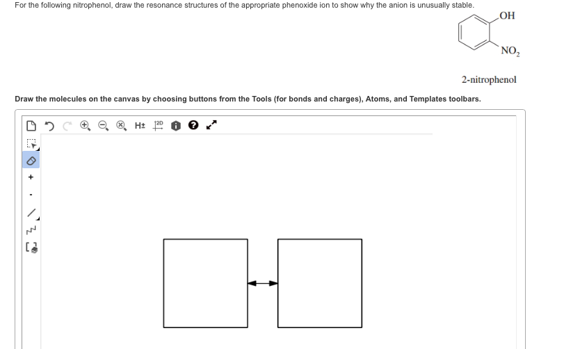 Solved For the following nitrophenol, draw the resonance | Chegg.com